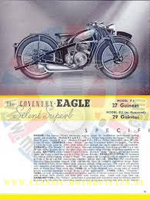 COVENTRY EAGLE 1937 - Classic Motorcycles